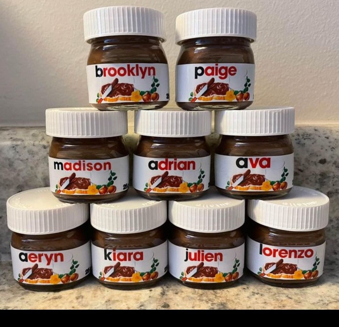 Mini Personalized Nutella - Etsy