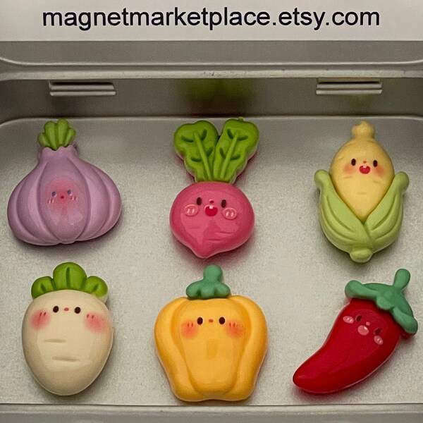 Vegetable Magnet - Etsy