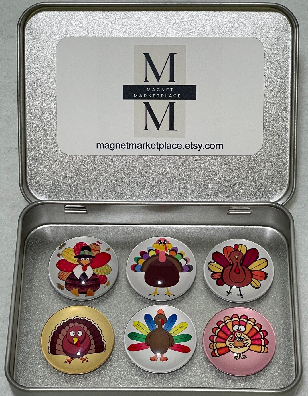 Thanksgiving Turkey Magnets Hostess Gift Thanksgiving - Etsy