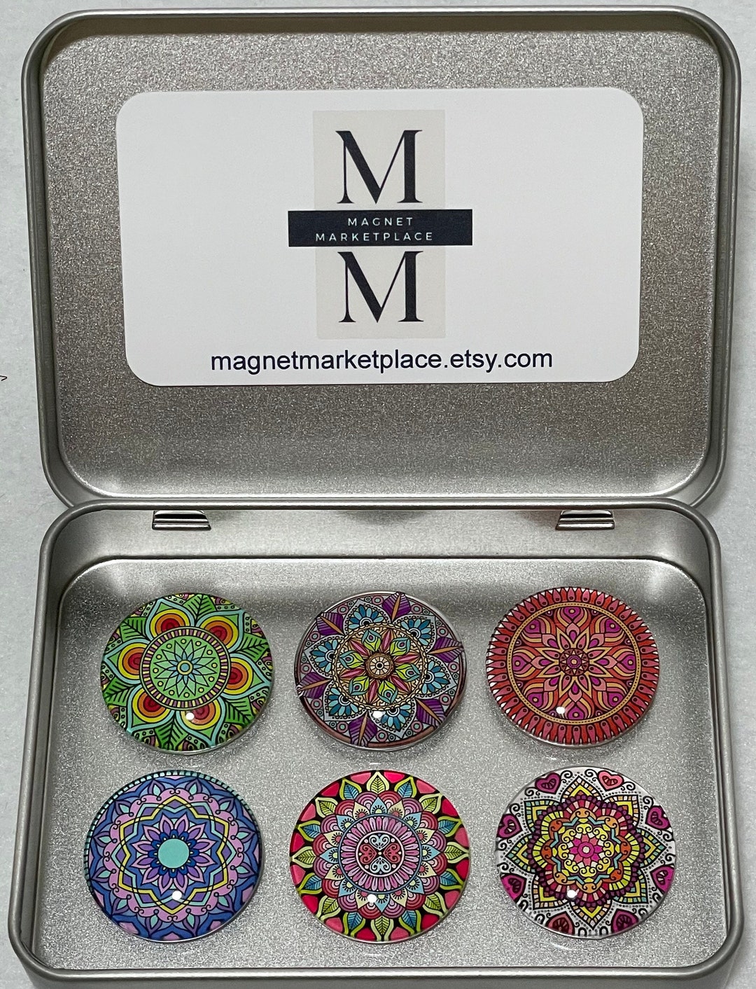 Mandala Decoration Magnets | Mandala Art Magnets| Mandala Style Magnets ...