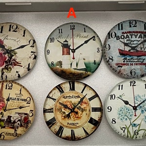 Clock Magnets | Antique Clocks Magnet Set | Fridge Magnets Vintage ...