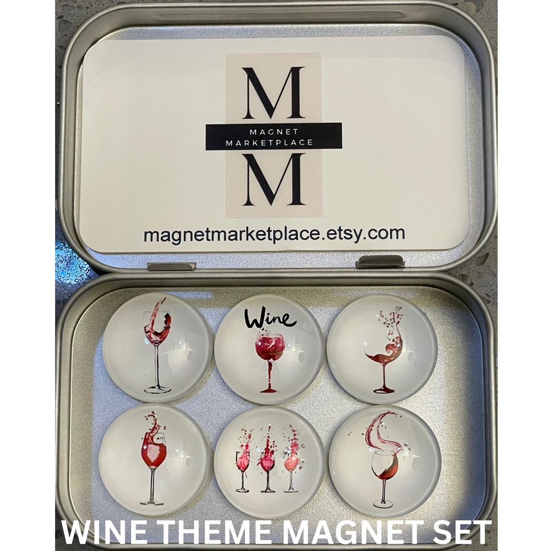 Wine Fridge Magnets | Red Wine Magnets | Red Wine Gifts | Drink Magnets ...