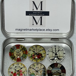 Clock Magnets | Antique Clocks Magnet Set | Fridge Magnets Vintage ...