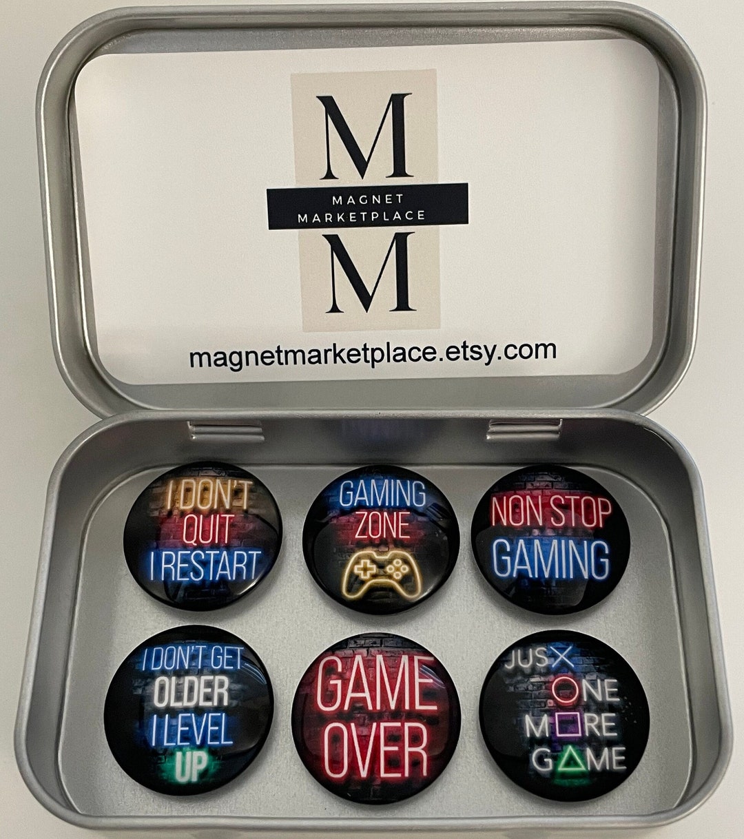 Gamer Gift | Gamer Magnets | Game Room Decor | Video Game Gift Idea ...