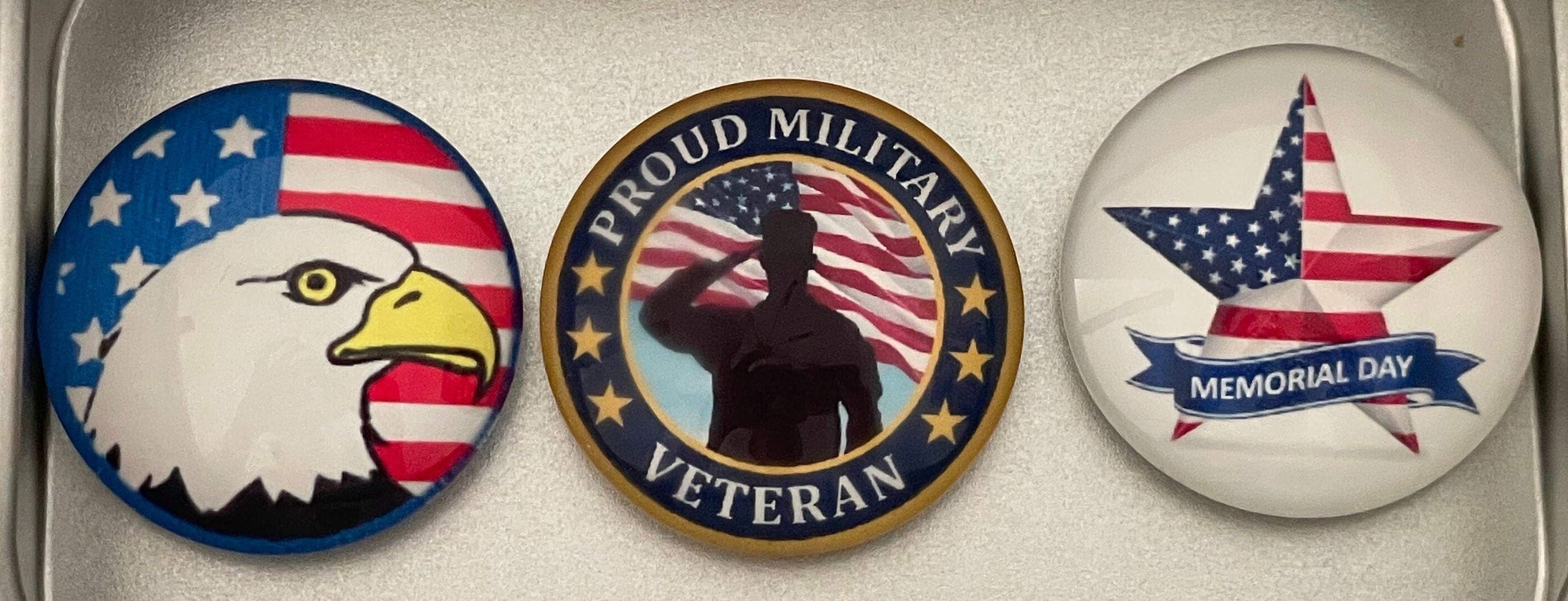 Military Veteran Gift Memorial Day Gift United States Veterans Magnets ...