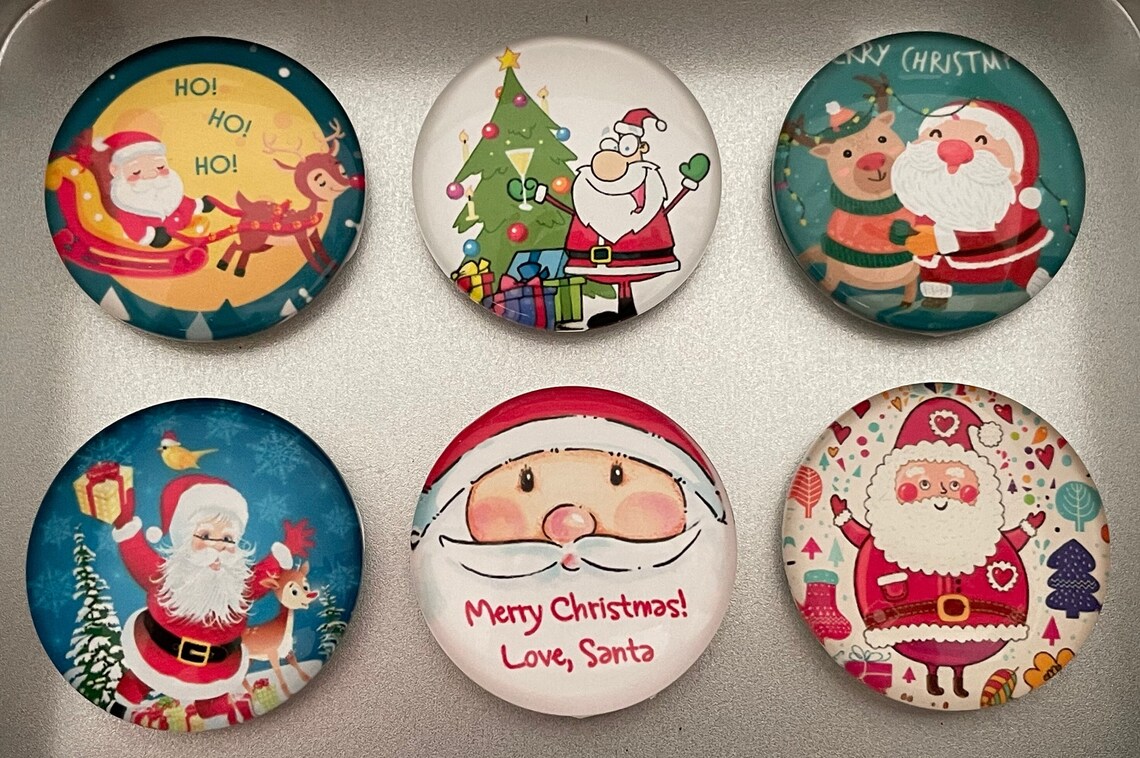 Santa Claus Magnets | Christmas Magnets | Xmas Magnets | Santa Gift ...