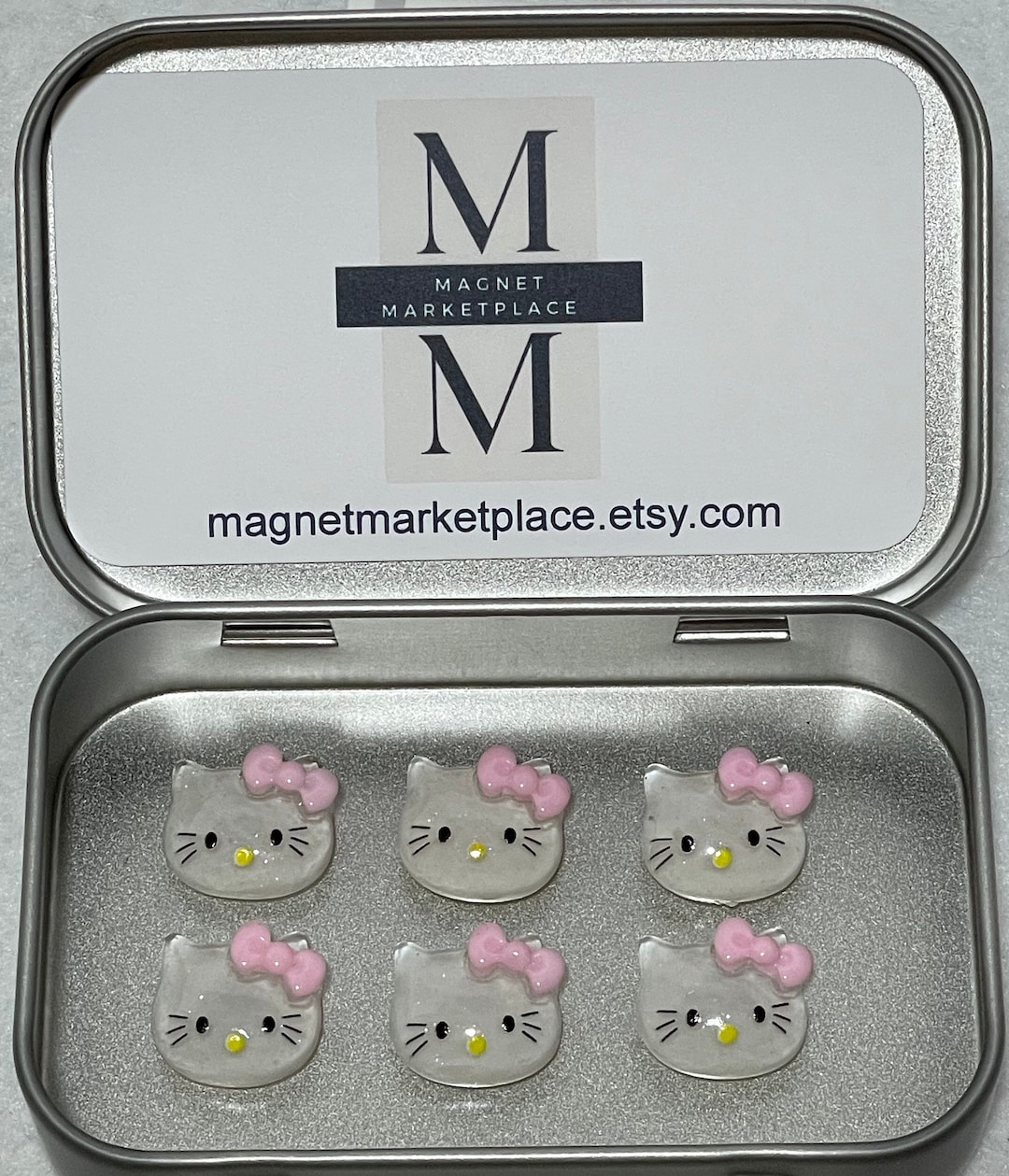 Kitty Magnets Kitty Face Magnet Set Kitty Cat Magnets Fridge Magnet Set ...