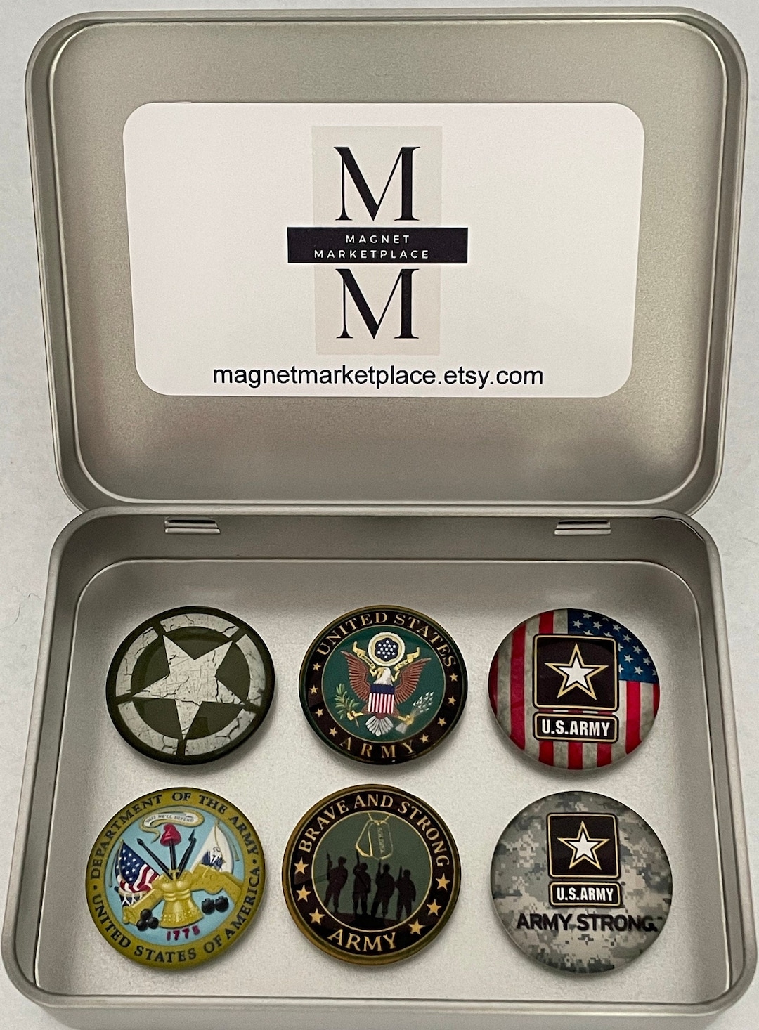 Army Magnets Army Logo Magnet Set Army Fridge Magnets Army Gift ...