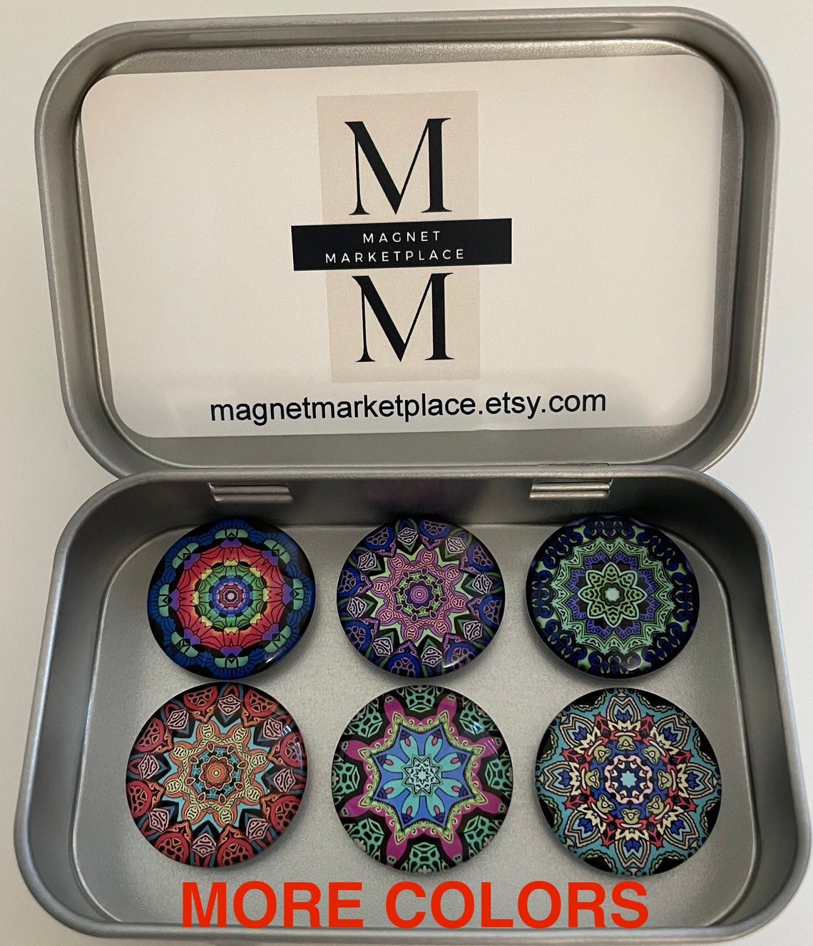 Mandala Decoration Magnets | Mandala Magnet Set | Fridge Magnets ...
