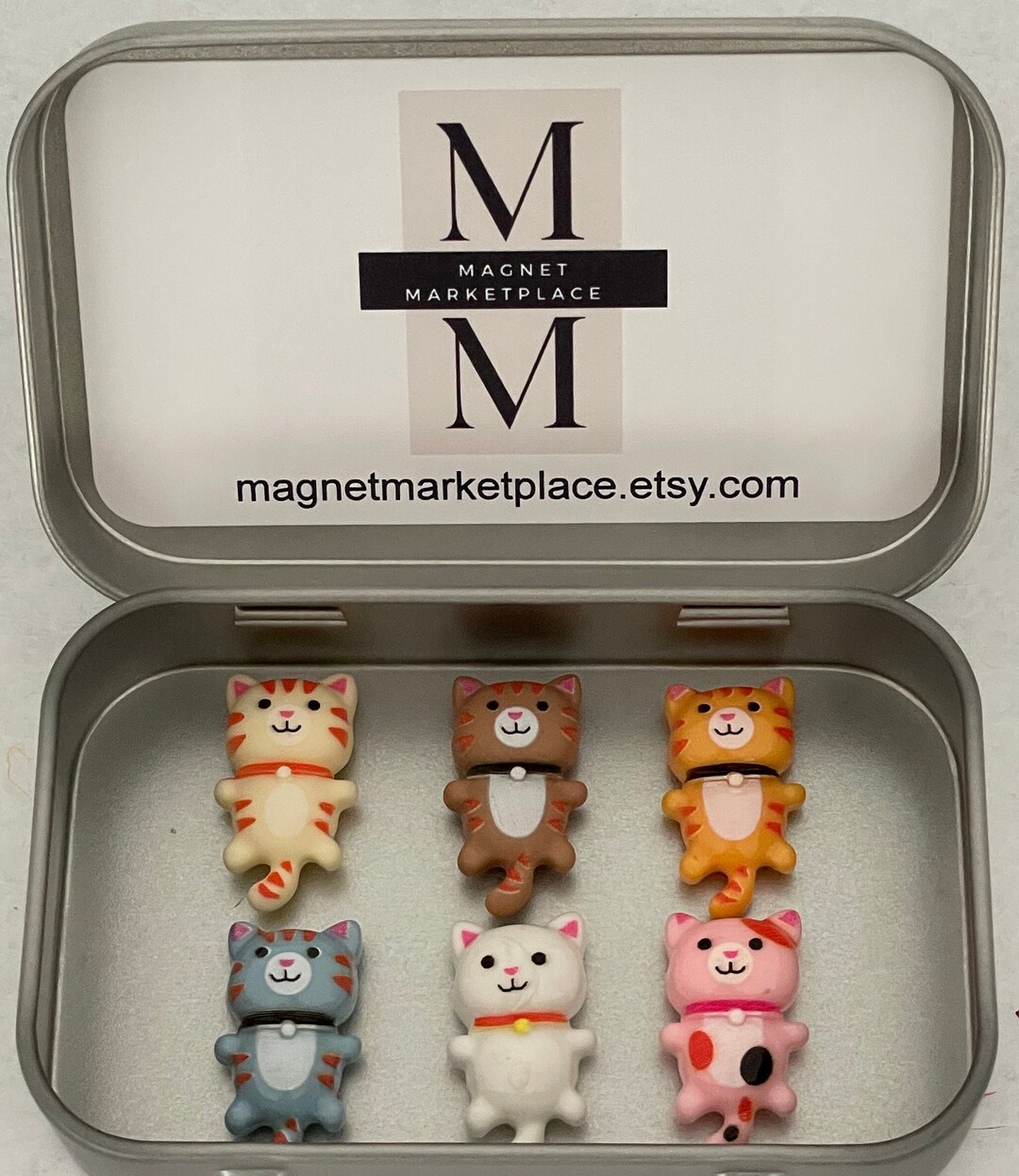 Cat Magnets | Resin Cat Magnet Set | Cat Gifts | Cat Decor | Cat Lady ...