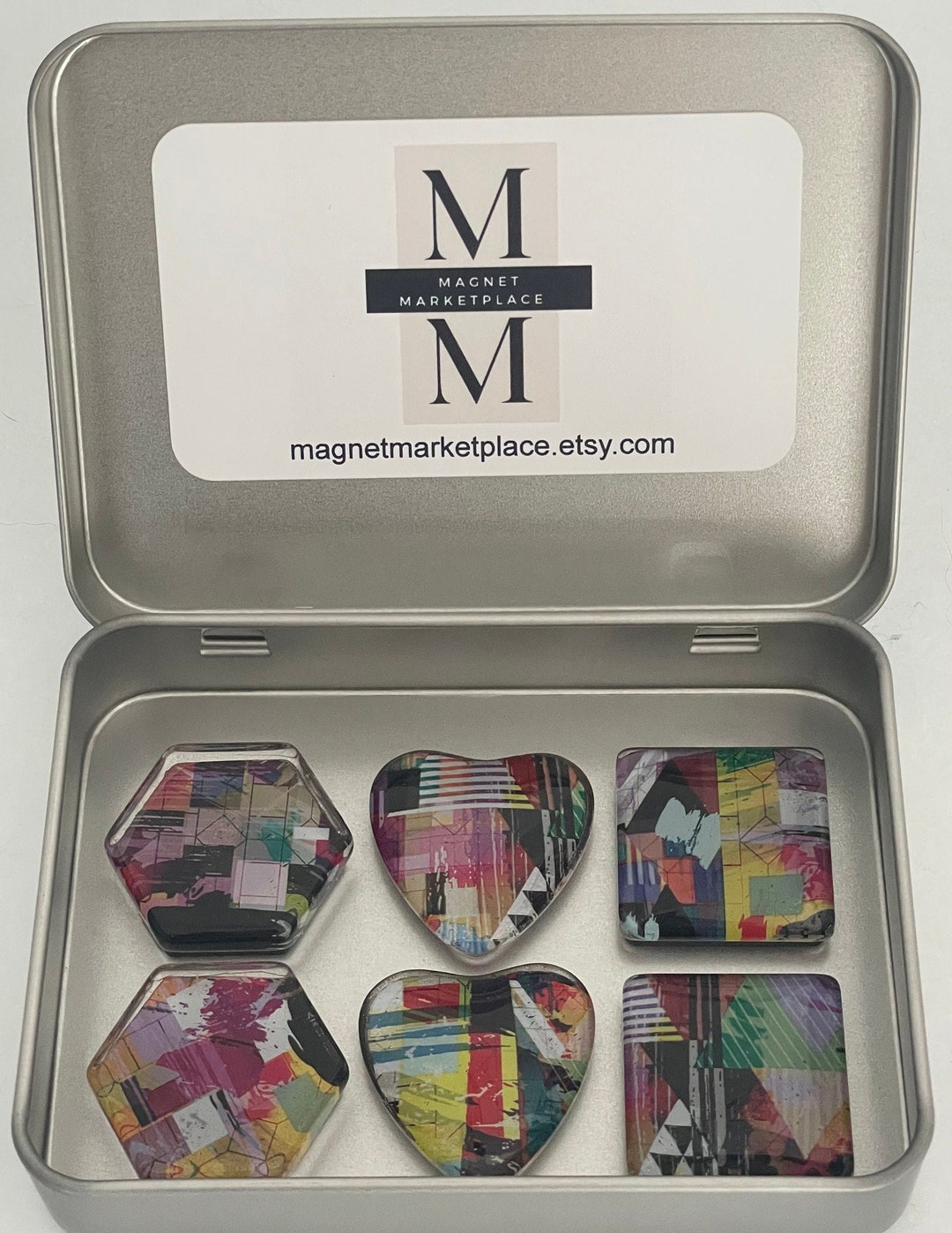Abstract Fridge Magnet Set | Refrigerator Magnets Geometric | Colorful ...