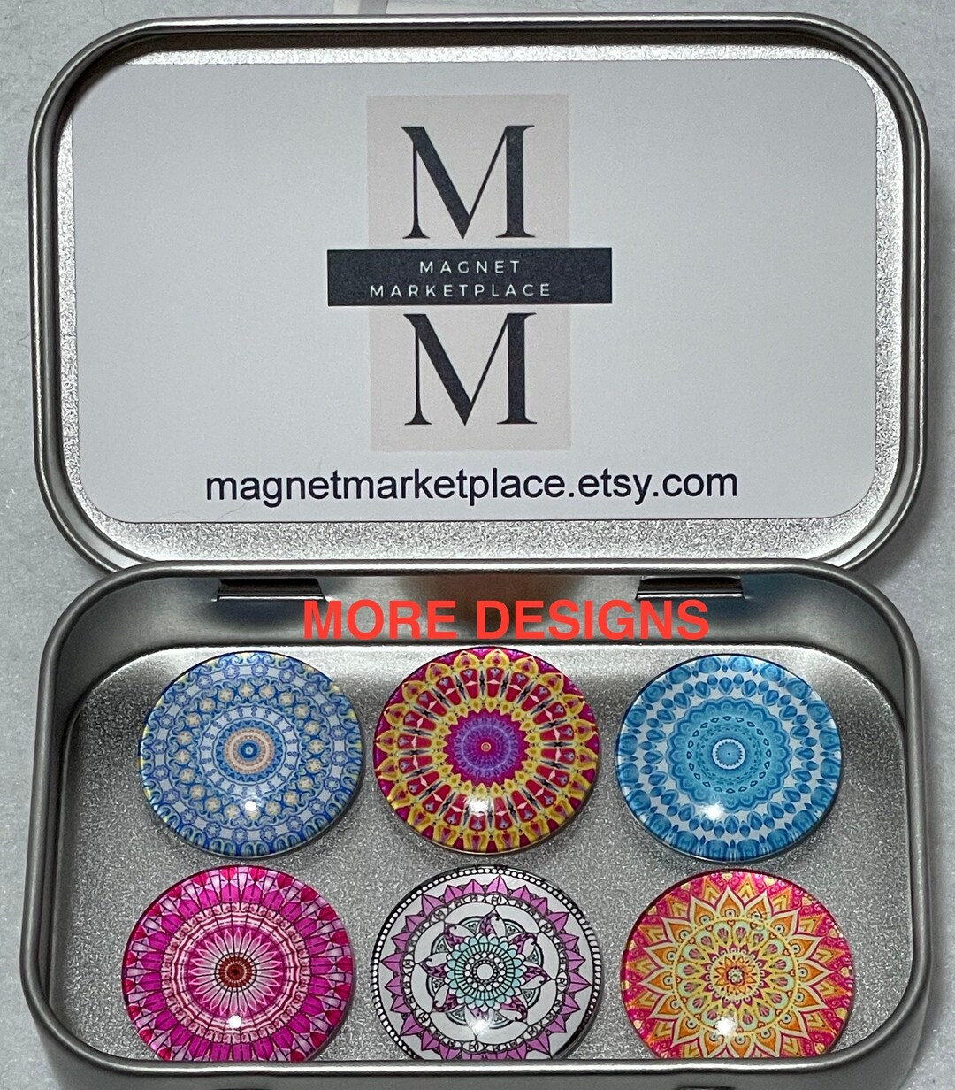 Mandala Decoration Magnets | Mandala Art Magnet Set | Fridge Magnet Set ...