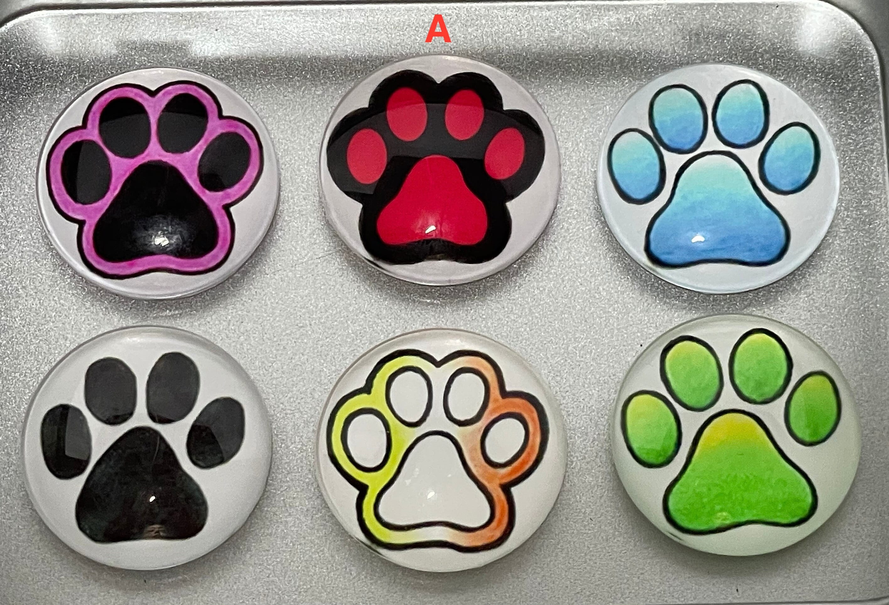 Paw Print Magnets Dog Paw Prints Cat Paw Prints Animal - Etsy