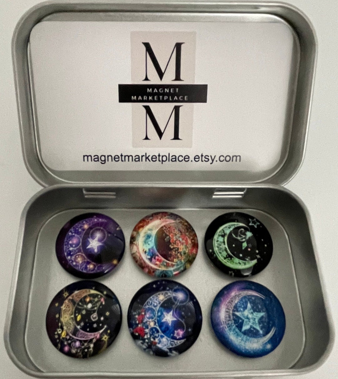 Moon Magnets | Moon and Stars Magnets | Moon Gift | Fridge Magnets ...