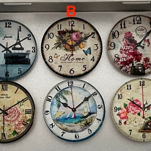 Clock Magnets | Antique Clocks Magnet Set | Fridge Magnets Vintage ...