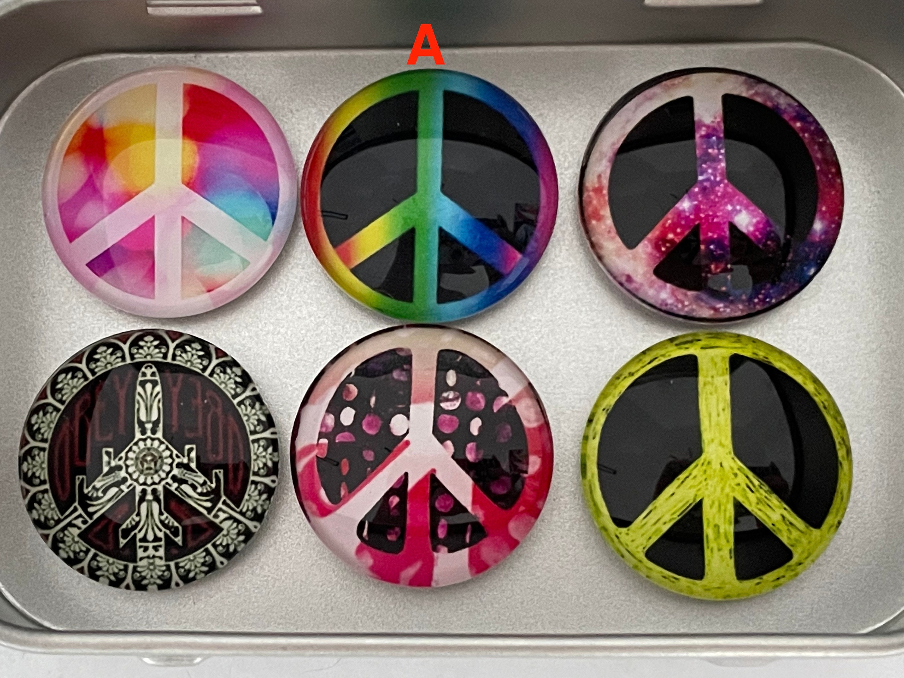 Peace Sign Magnets Peace Signs Magnet Set - Etsy