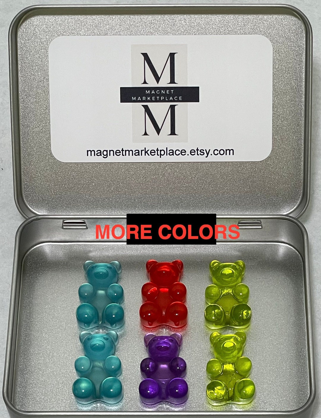BIG Gummy Bear Magnets Gummy Bear Art Gummy Bears Magnet Set Fridge ...