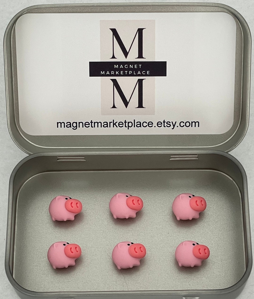 Pig Magnets Farm Animal Decor Tiny Animal Magnets Cute - Etsy