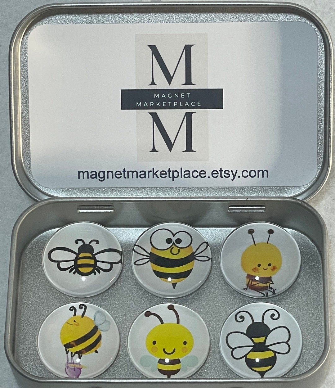 Bee Magnets | Bees Gift | Cute Bee Gift Magnets | Fridge Magnet Set ...
