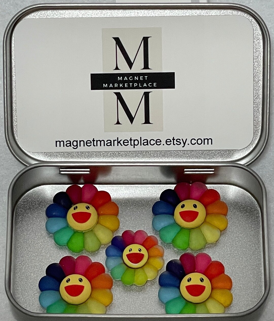 Flower Magnets | Smiling Flower Gift | Flower Smile Gift | Rainbow ...