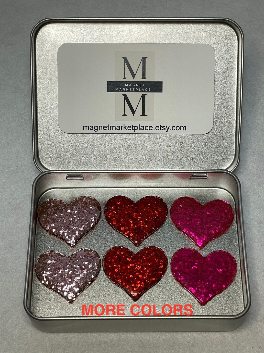 Heart Magnets | Glitter Heart Magnets | Gift for Love | Heart Decor ...