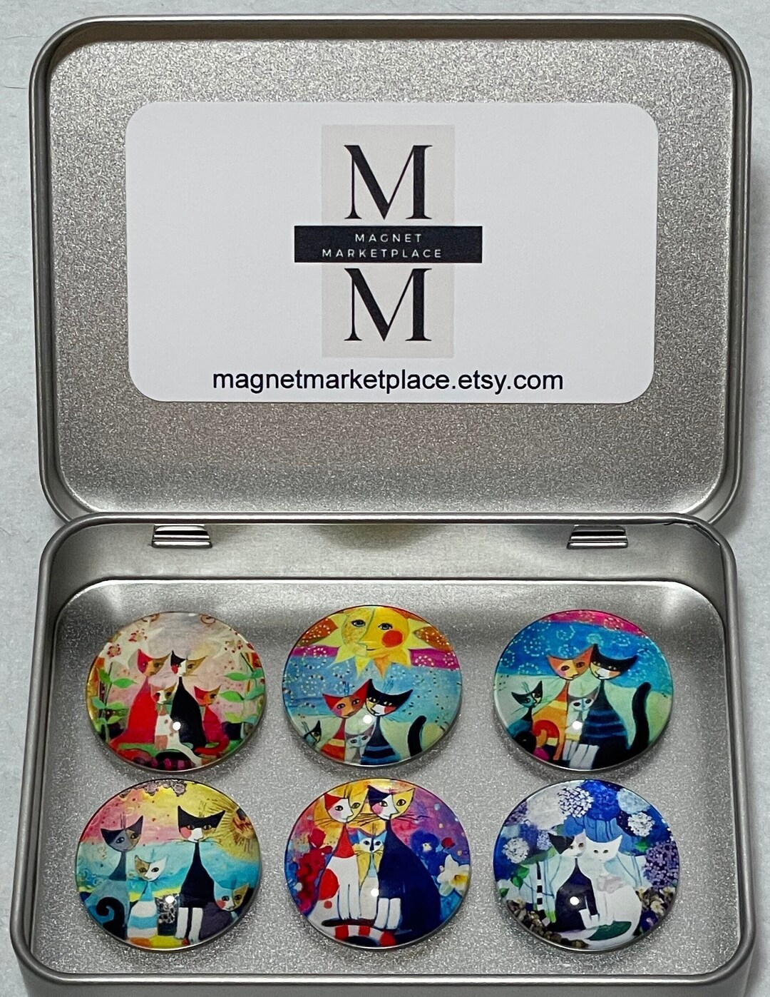 Cat Magnets | Cat Fridge Magnets | Cat Gift | Cat Lover Gift | Cat ...