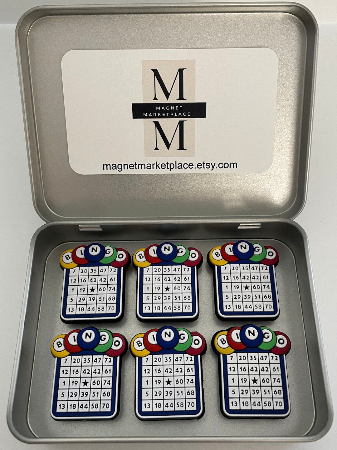 Bingo Magnets | Bingo Theme Magnet Set | Fridge Magnets | Bingo Gifts ...