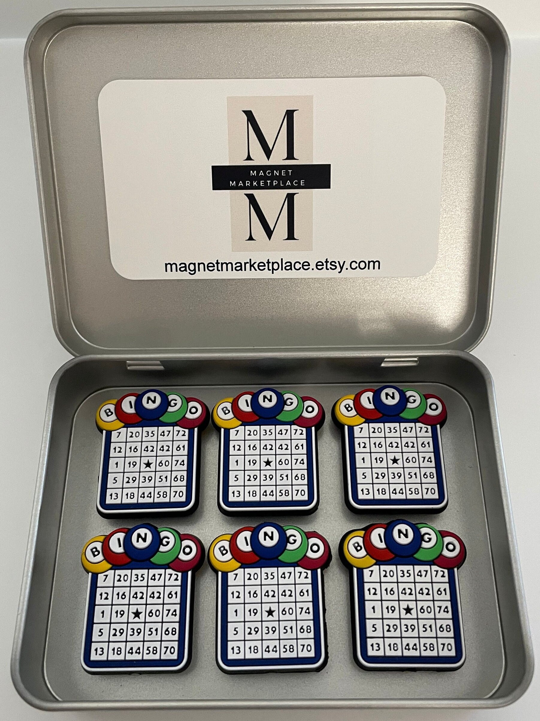 Bingo Magnets | Bingo Theme Magnet Set | Fridge Magnets | Bingo Gifts ...