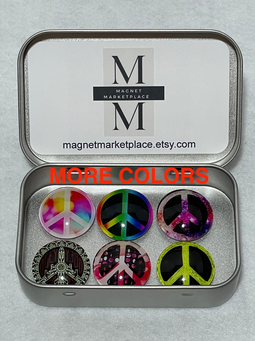 Peace Sign Magnets | Peace Signs Magnet Set - Etsy