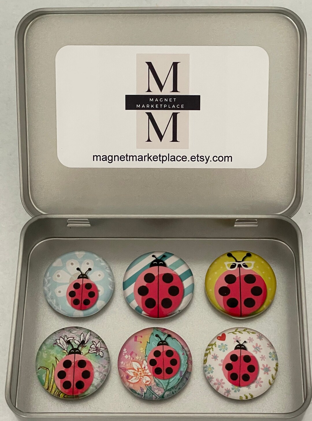Ladybug Magnets | Ladybug Gift | Ladybug Decor | Ladybug Theme Magnets ...