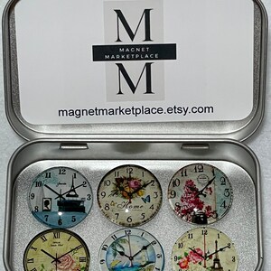 Clock Magnets | Antique Clocks Magnet Set | Fridge Magnets Vintage ...