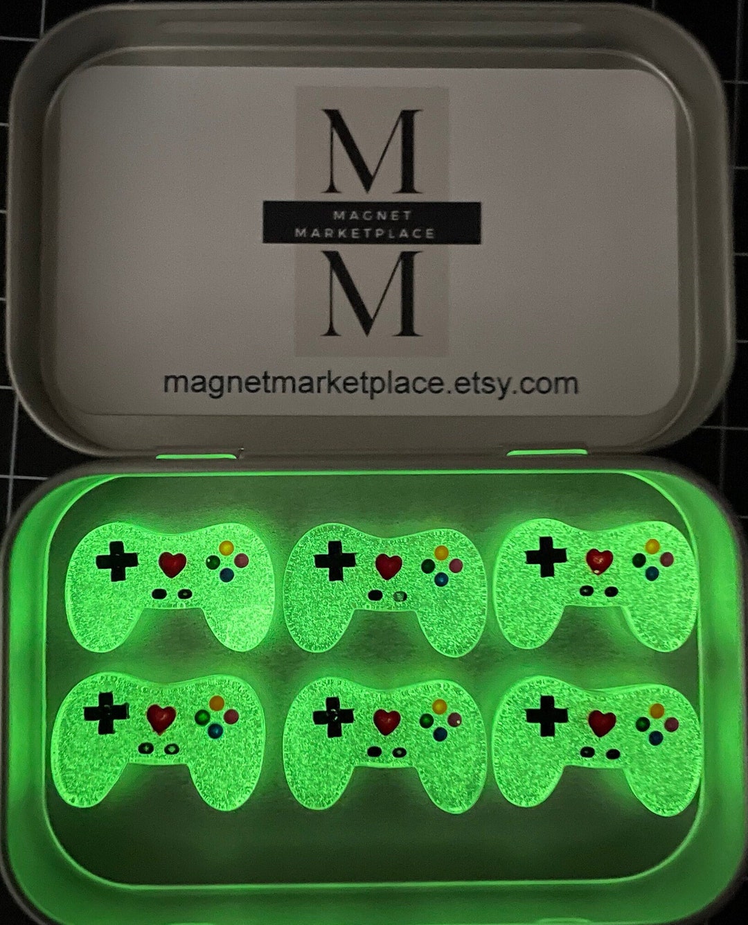 Glow in the Dark Magnets | Video Game Magnets | Video Game Decor ...