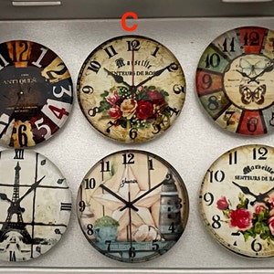 Clock Magnets | Antique Clocks Magnet Set | Fridge Magnets Vintage ...