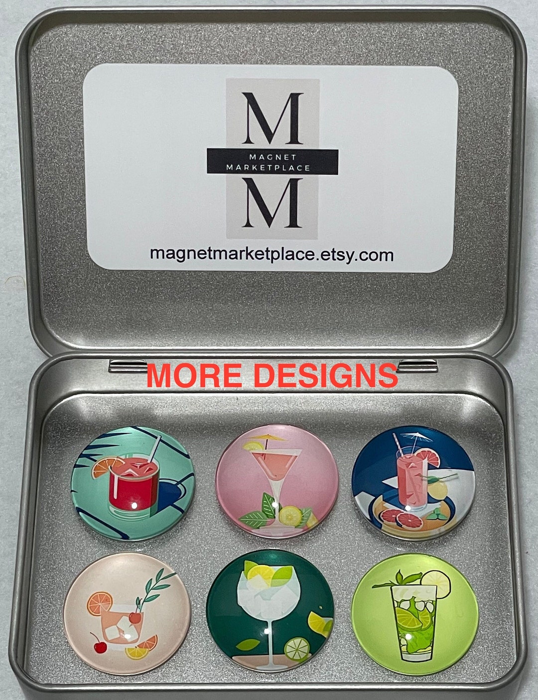 Cocktail Magnets | Bar Decor | Wet Bar Decor | Indoor Bar Decor | Bar ...