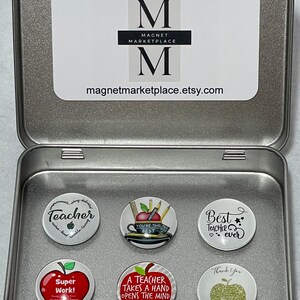 Teacher Gifts Magnet Set | Teacher Thank You Gift | Teacher Magnets - Etsy