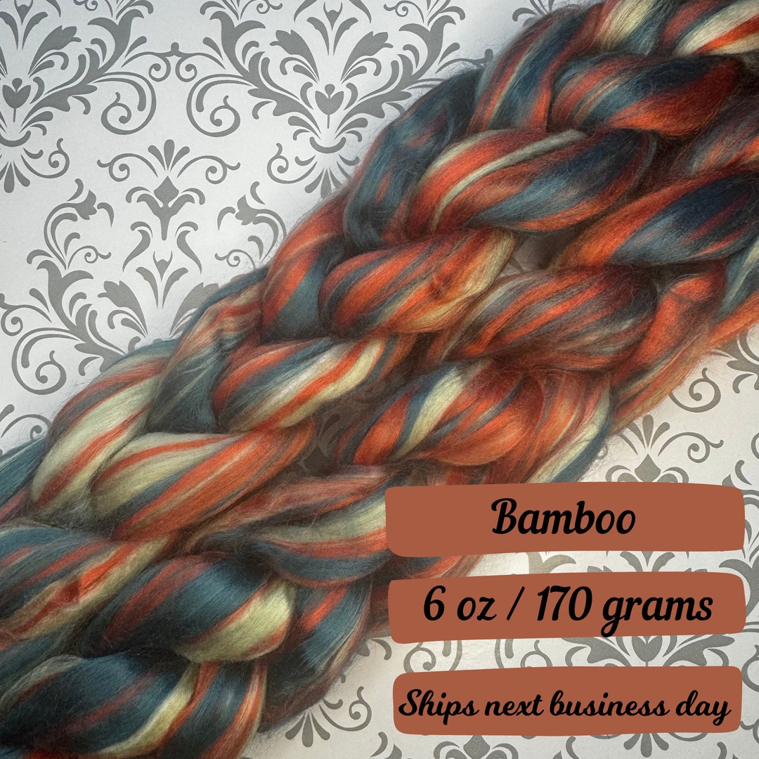 Gourami Combed Top Bamboo Fiber Spinning Fiber Plant Roving Gift for ...