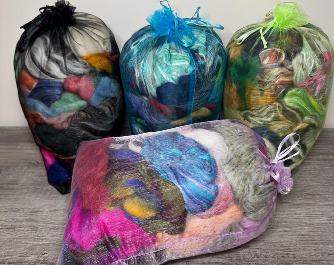 Mill Ends 1 Lb Bag Combed Top Wool for Spinning Felting Great for ...