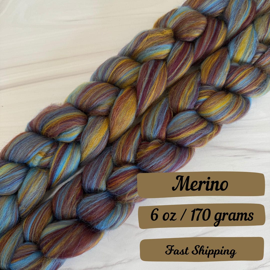 Riverrock Multi Colored Merino Combed Top Ashland Bay Fiber for ...