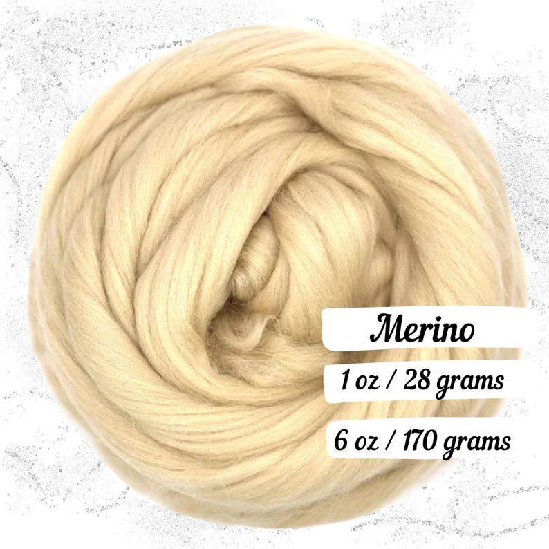Merino Wool Biscuit Combed Top Roving Fiber for Spinning Non Superwash ...