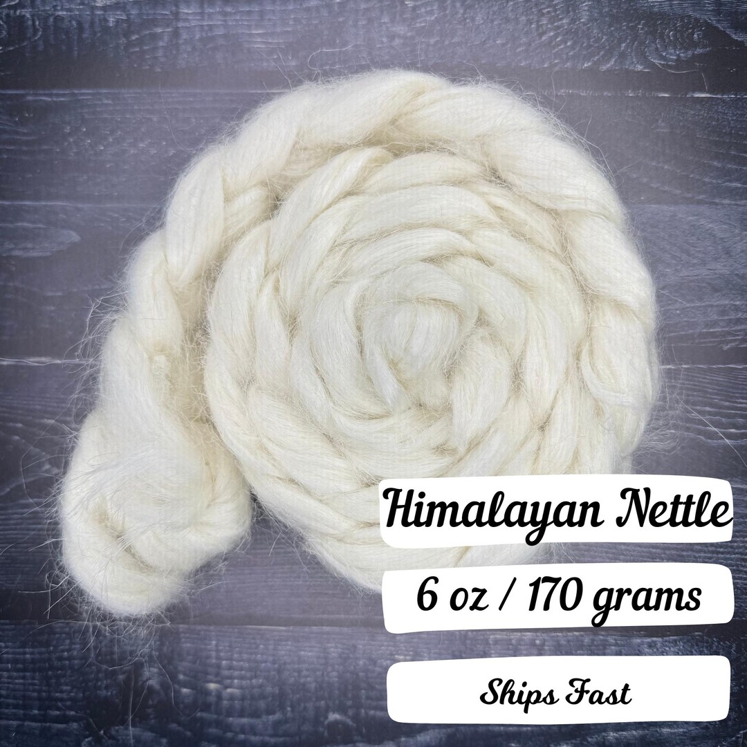 Himalayan Nettle Top Spinning Fiber Wool Roving Gift Fiber Art Fiber ...