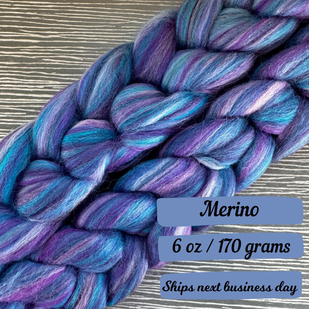Swirling Potion Combed Top Merino Fiber Spinning Fiber Wool Roving Gift ...