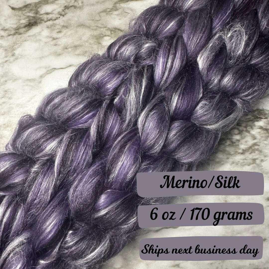 Taurus Merino Silk Combed Top Spinning Fiber for Hand Spinning Supplies ...