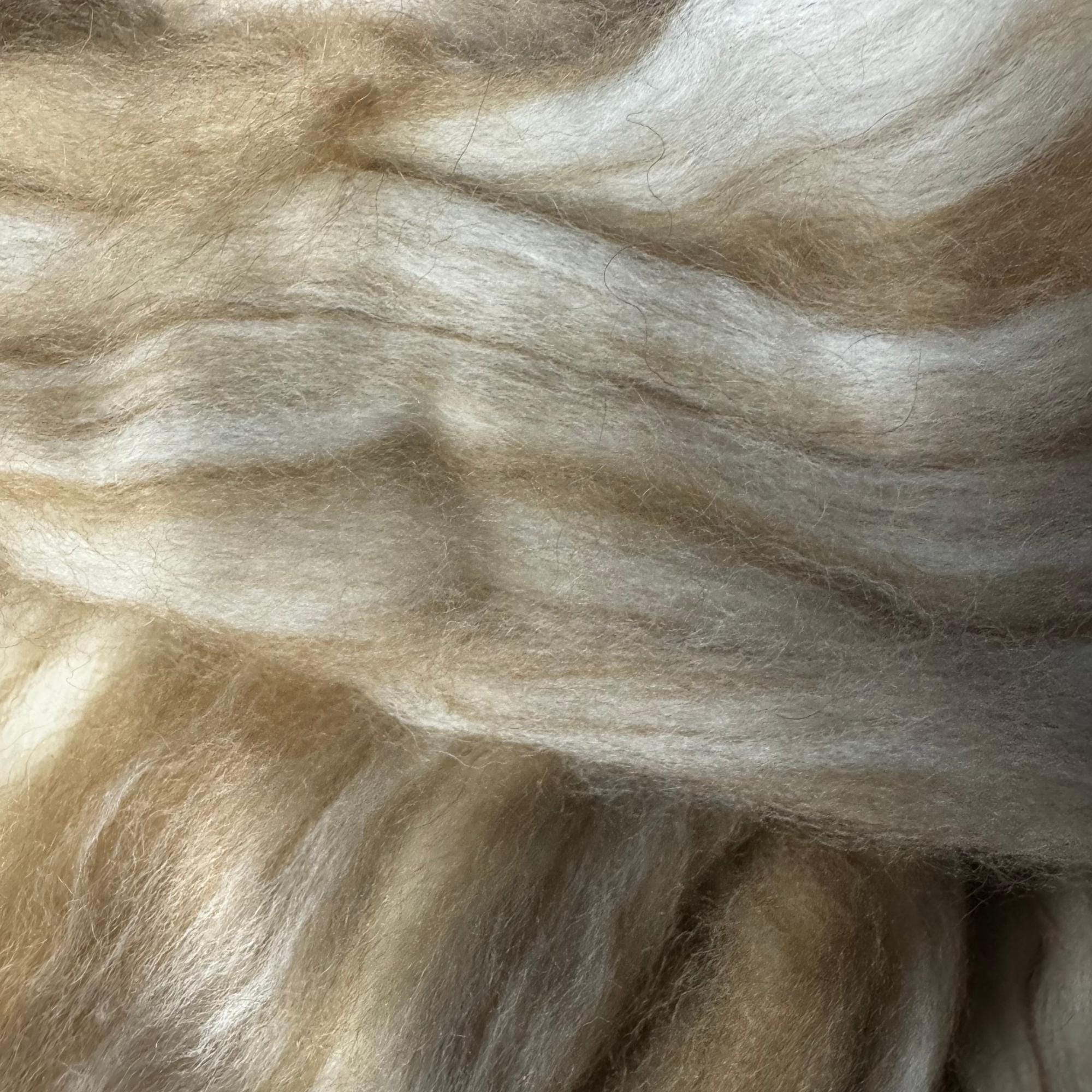 Macchiato Merino Baby Camel Fiber Natural Blend Fiber Combed Top for ...