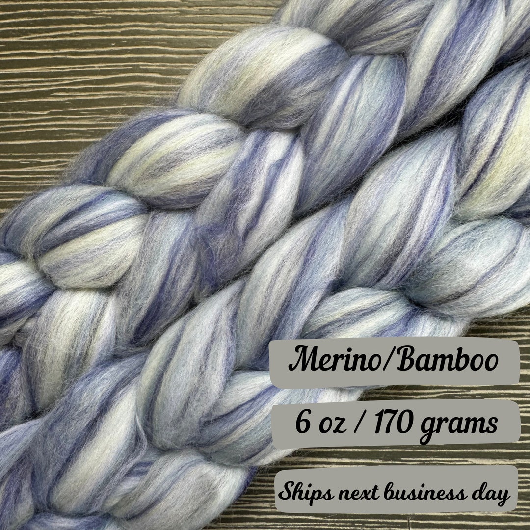 Blue Bird Combed Top Merino Fiber Spinning Fiber Wool Roving Gift for ...