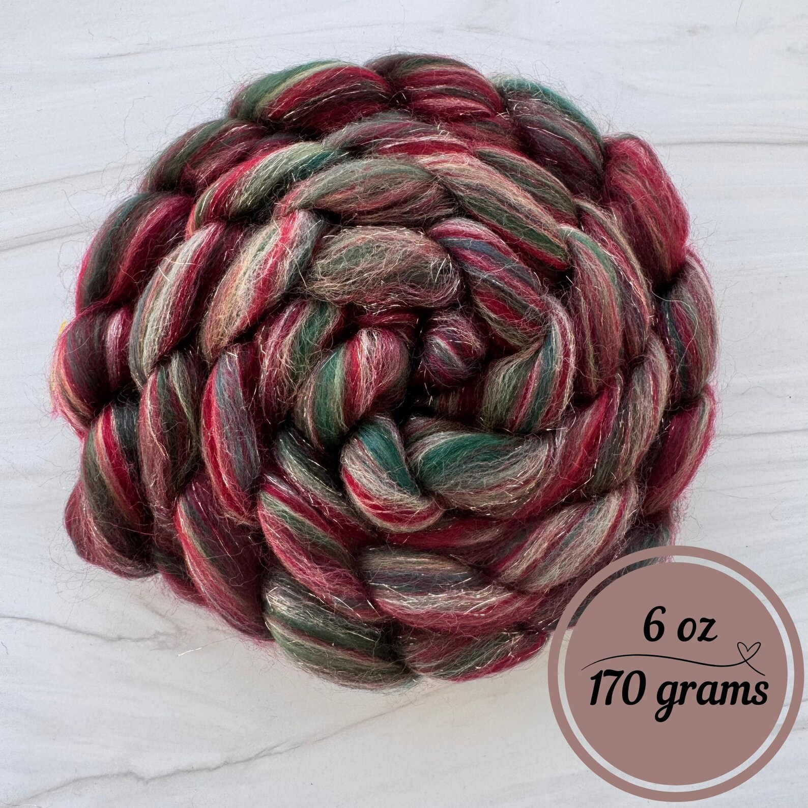 Garland Corriedale Stellina Fiber Blend Dyed Combed Top Fiber Braid ...