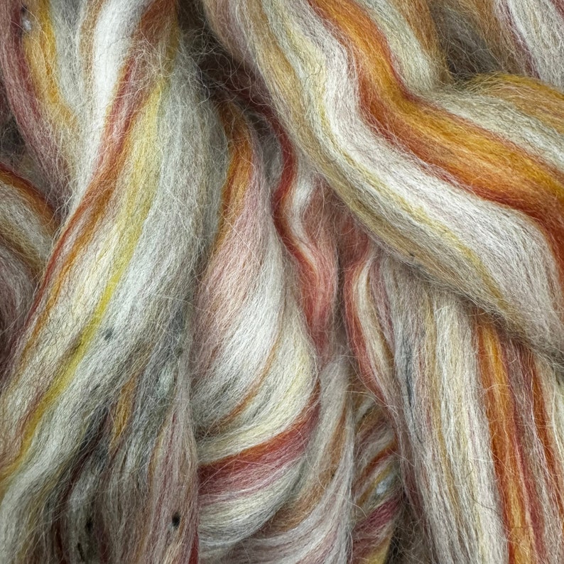 Dusty Raven Berry Merino Alpaca BFL Viscose Combed Top Fiber Spinning ...