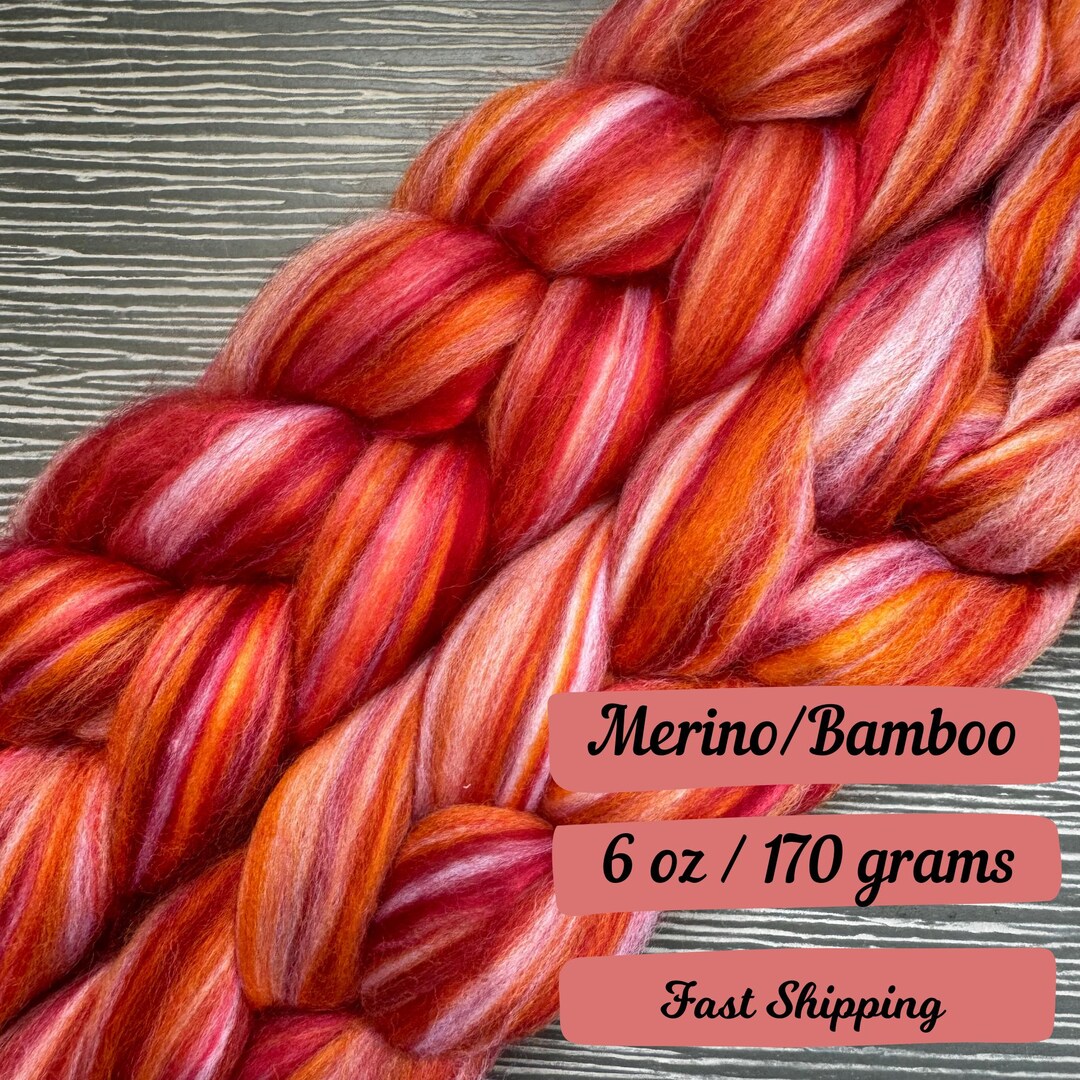 Summer Combed Top Merino Fiber Spinning Fiber Wool Roving Gift for ...