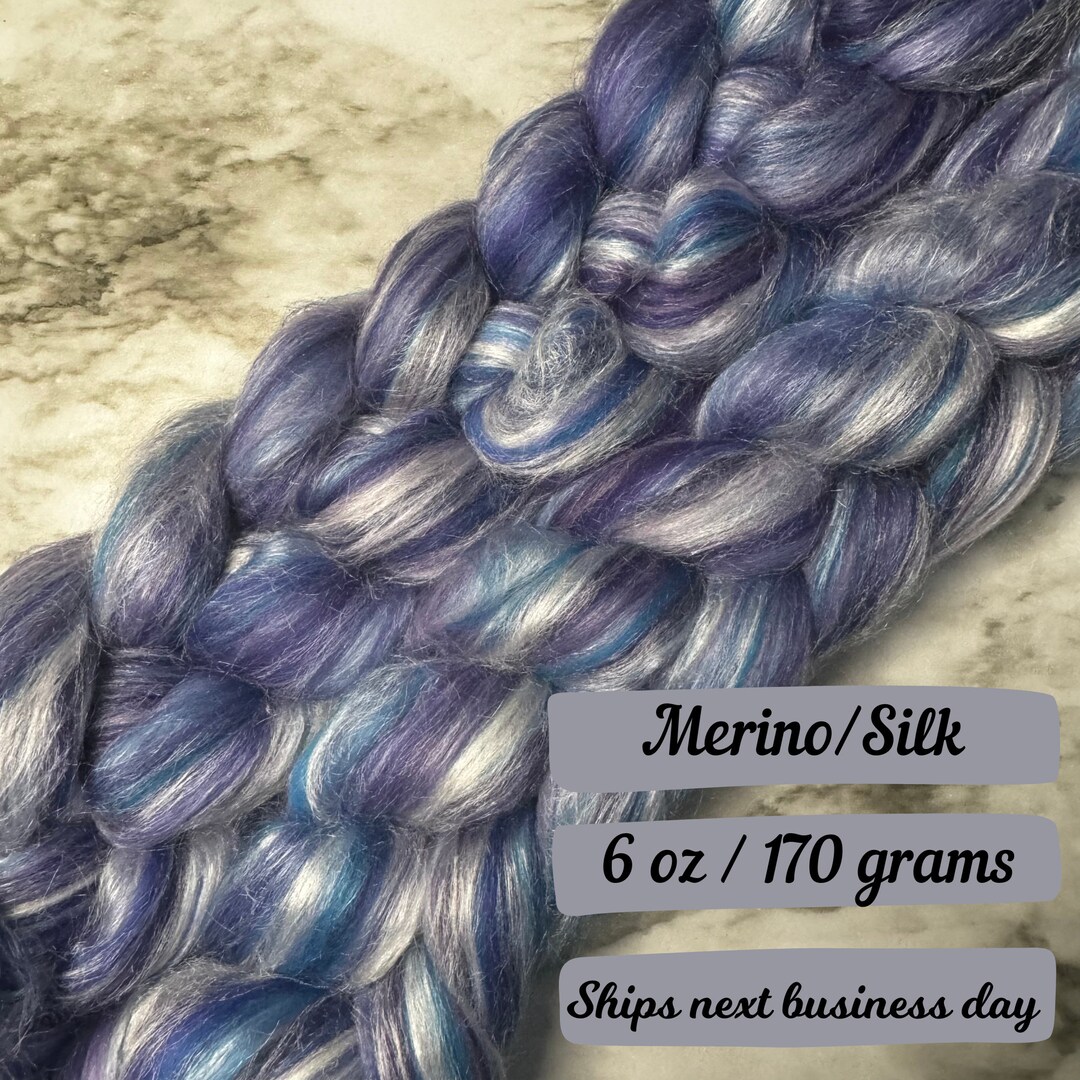 Phoenix Merino Silk Combed Top Spinning Fiber for Hand Spinning ...