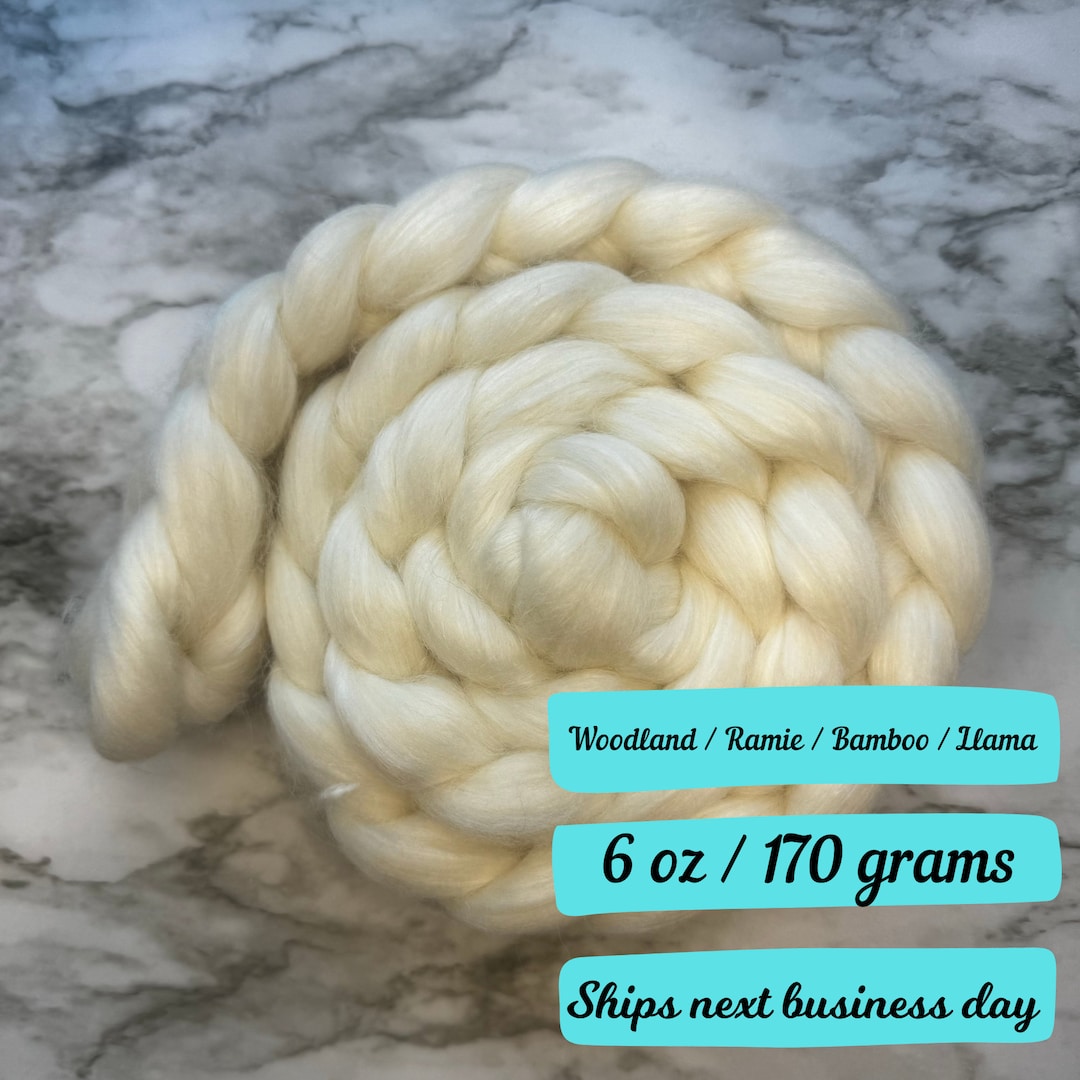 Llama Love Combed Top Fiber Braid for Spinning Fiber Wool Bamboo Llama ...