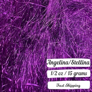 Fuchsia Stellina Angelina Sparkly Fiber Non Heat Bondable Spinning ...